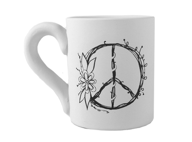 Vintage Peace Mug/6| Ceramic Arts Canada