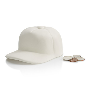 Baseball Cap Bank W/Stopper /6 SPO | Ceramic Arts Canada