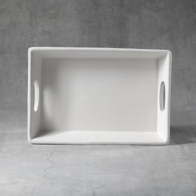 KITCHEN RECTANGULAR MEDIUM SERVING TRAY/6 SPO Bisque| Ceramic Arts Canada