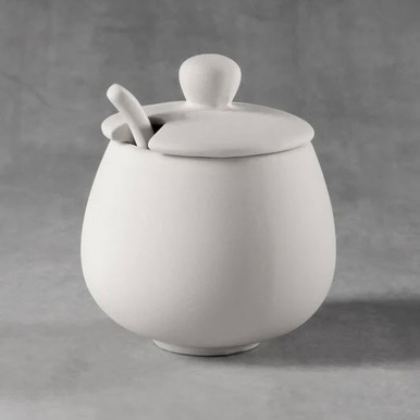 Child's Sugar Bowl (Spoon not included)/6 Bisque| Ceramic Arts Canada