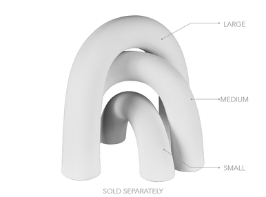Interlocking Arches Figurine-Medium | Ceramic Arts Canada