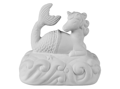 Basking Mermicorn Figurine | Ceramic Arts Canada