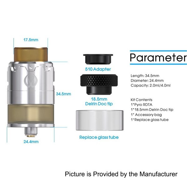 Vandy Vape Pyro 24 RDTA Tank £17.99 | Dripper eLiquids