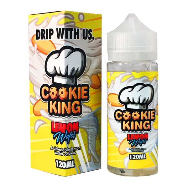 Lemon Wafer E Liquid 120ml by Cookie King £9.99 Free Nic Shots