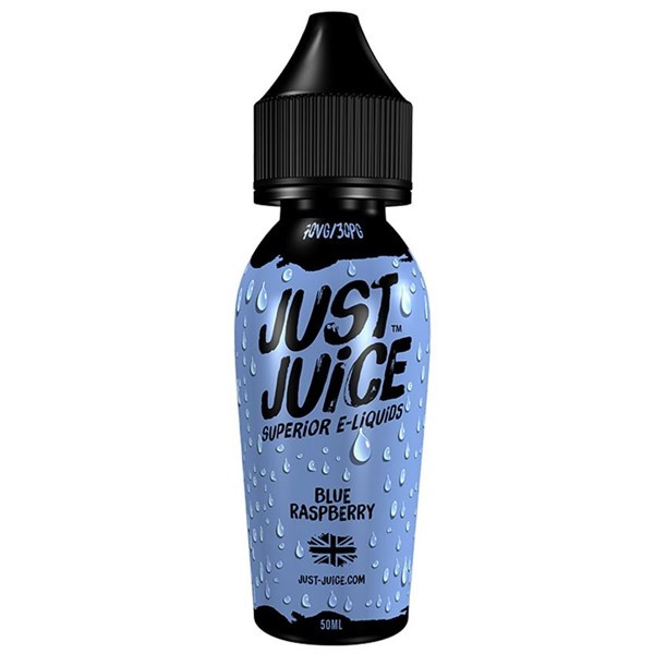 Blue Raspberry E Liquid 50ml Shortfill by Just Juice £8.99 FREE NIC SHOT