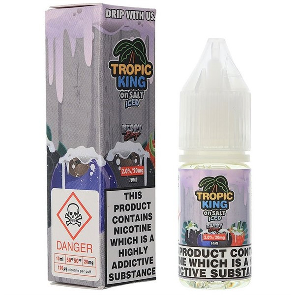 Iced Berry Breeze Nic Salt E Liquid 10ml By Tropic King £2.50