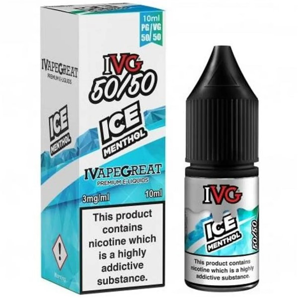 Ice Menthol E Liquid 50/50 10ml By IVG - 4 x 10ml £9.99