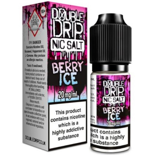 Berry Ice Nic Salt E Liquid 10ml By Double Drip £3.49 or 4 for £9.99