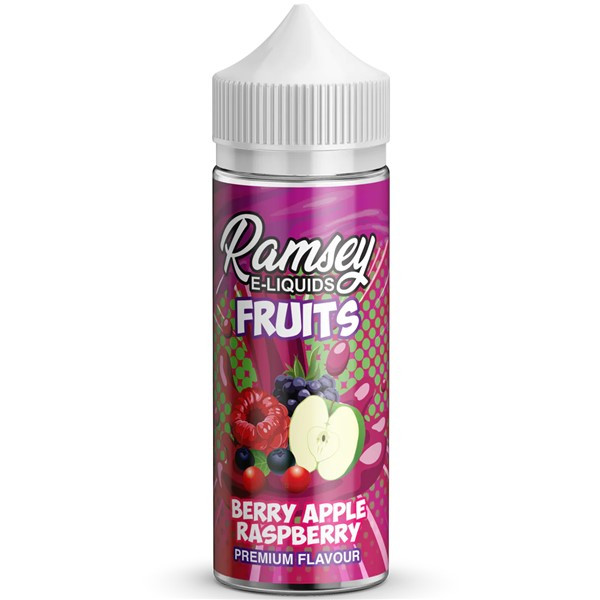 Berry Apple Raspberry E Liquid 100ml by Ramsey Fruits £6.99 Free Nic ShotS