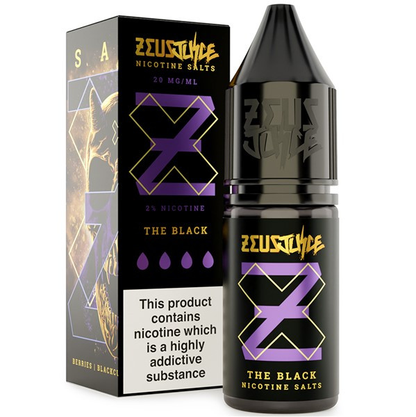 The Black Nic Salt E Liquid 10ml by Zeus Juice - £2.50