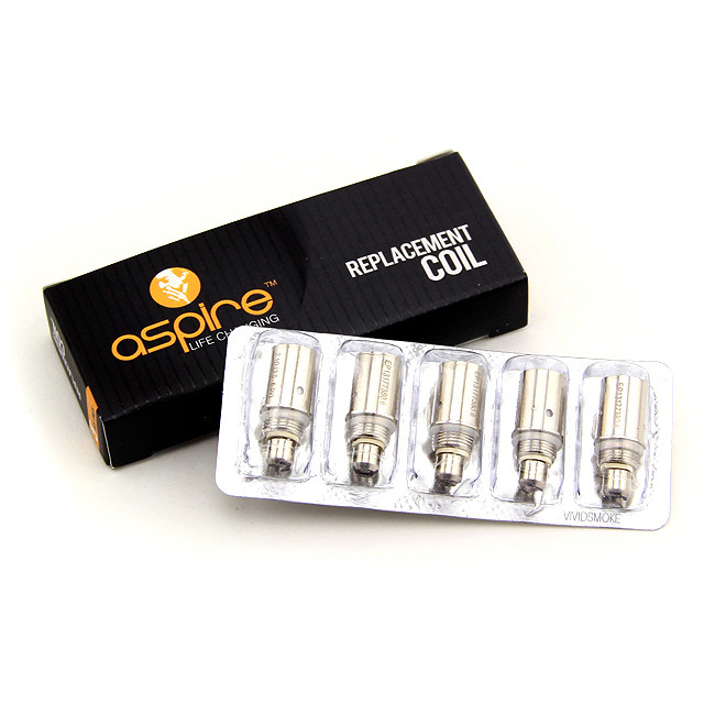 5 Pack Aspire BVC Atomizer Coil Heads £6.99 | Aspire E Cigarette Coils