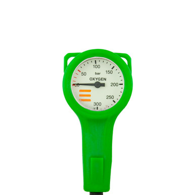 Tecline Manometer 52mm 300bar "Oxygen" - Set - Tecline.be