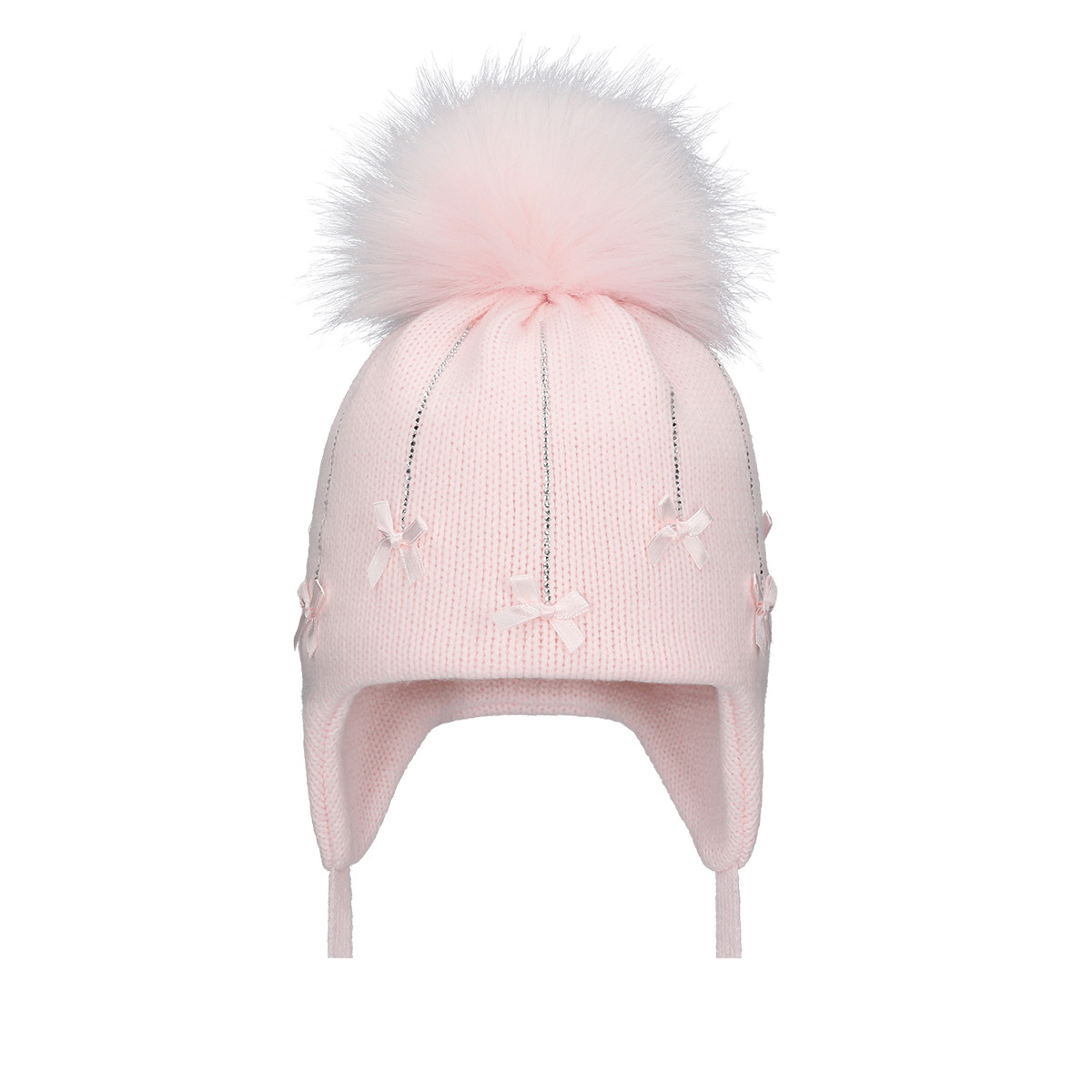 Pom Pom Envy Falling Bow Pink - Kiddie Boutique By Claire