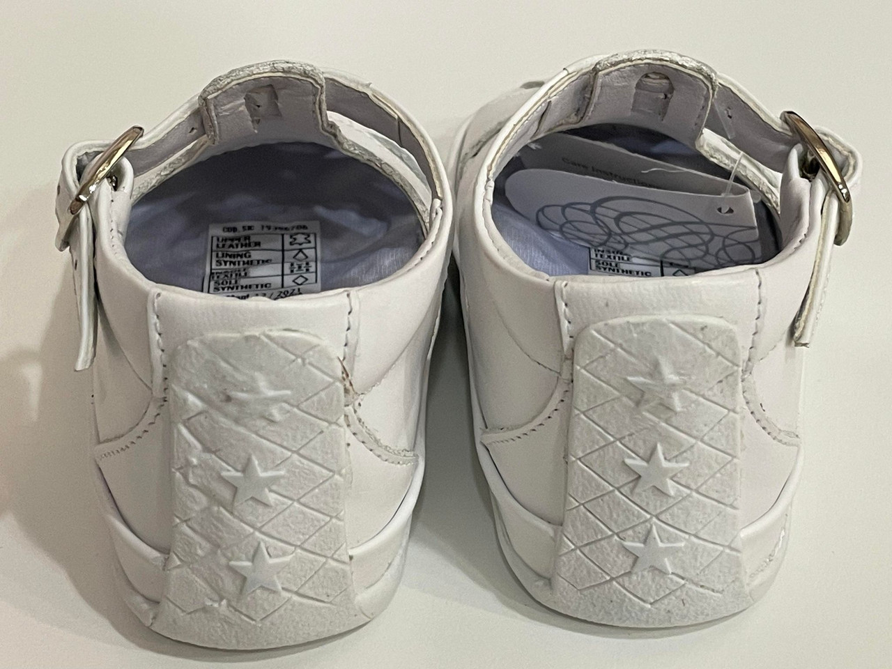 PEX Boys Christobal White Gladiator-Style Sandal with Buckle Fastening ...