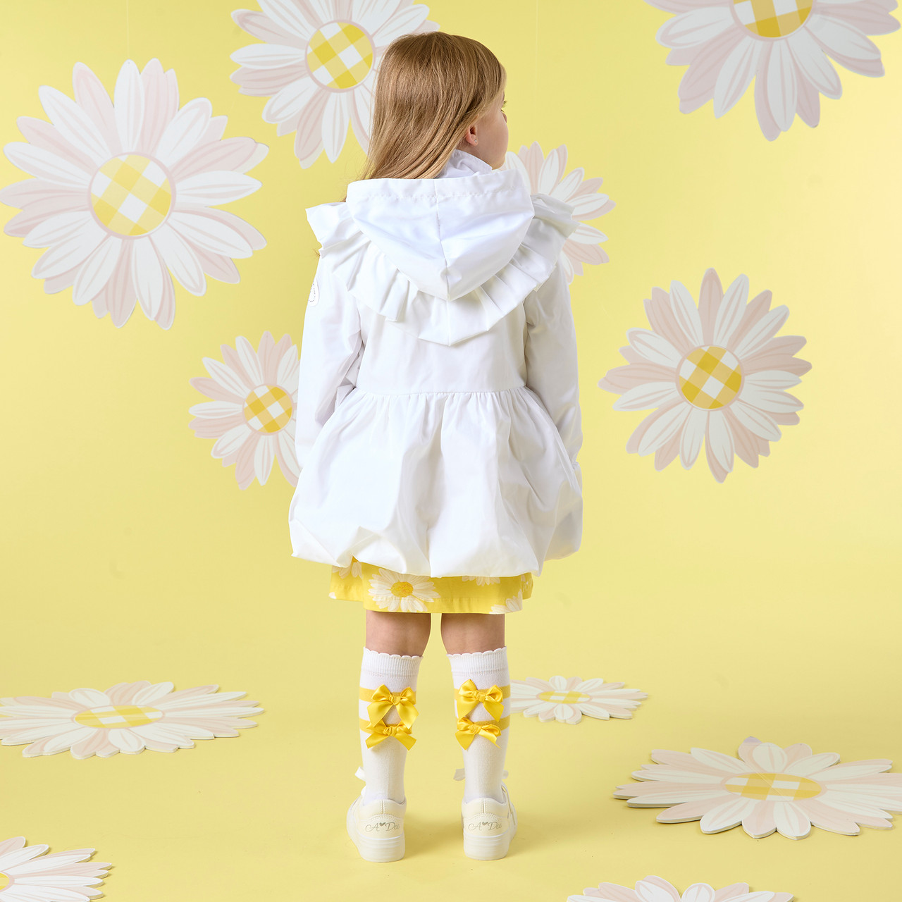 ADee NATALIE White Bow Jacket - S252204 - Kiddie Boutique By Claire