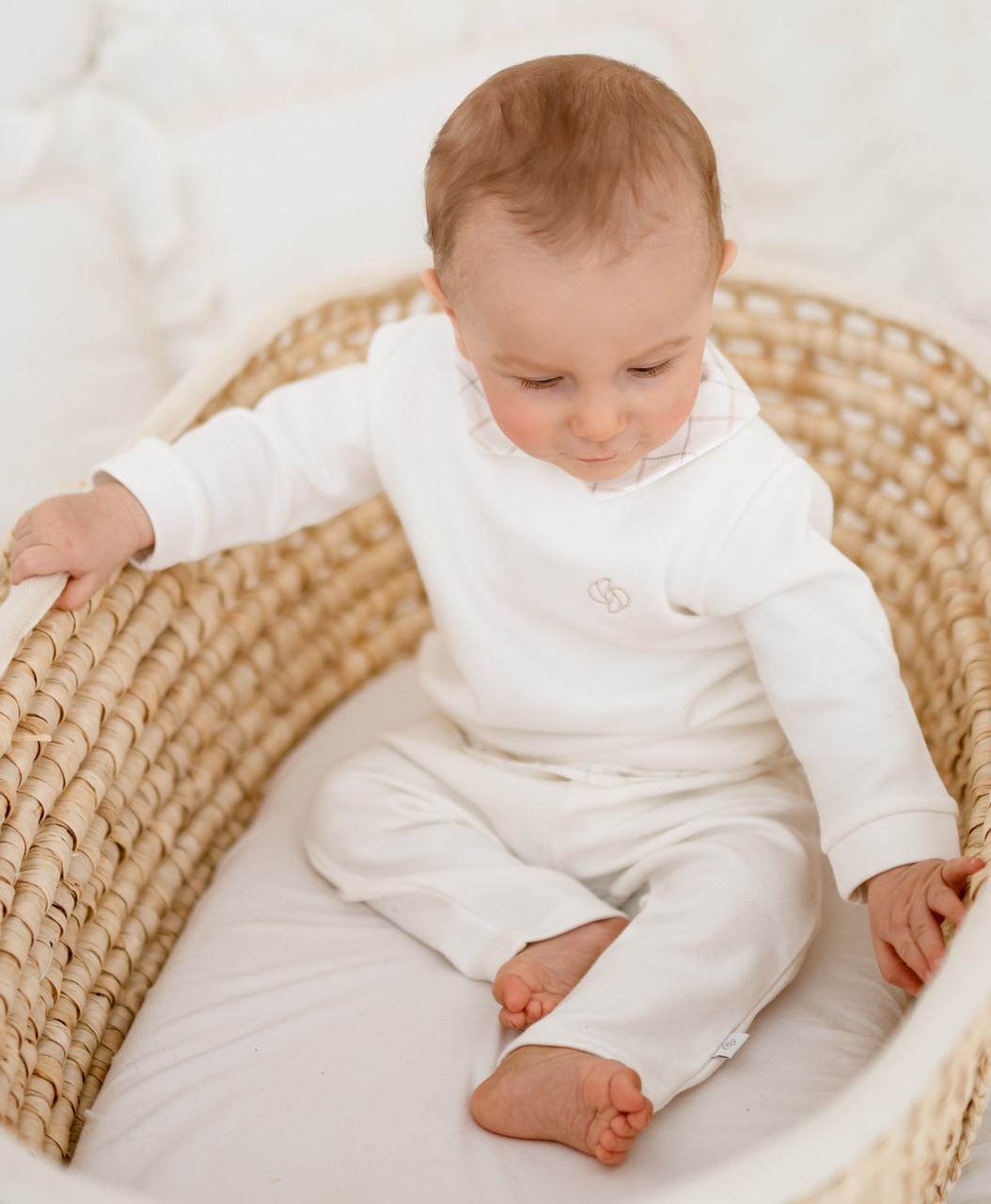Sofija Baby Boys Ivory 2 Piece Set Max 047821 - Kiddie Boutique By Claire