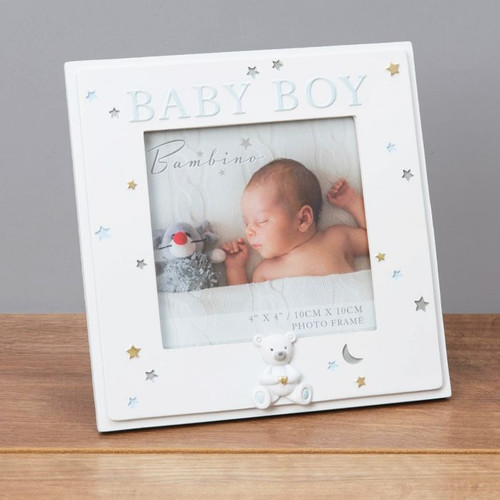 BAMBINO BABY BOY PICTURE FRAME - Kiddie Boutique By Claire