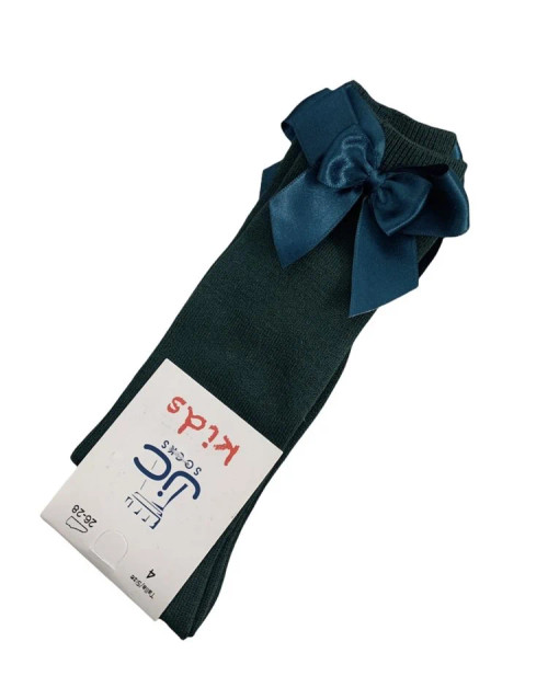 JC GREEN Double Bow Knee High school socks 57200 - Kiddie Boutique By ...