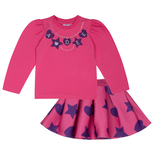 ADee TAYLOR Hearts and Stars Skirt Set W244520 - Kiddie Boutique By Claire