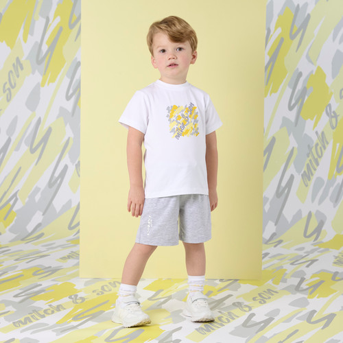 Mitch & Son GINO Square Logo Soft Set MS25212 - Kiddie Boutique By Claire