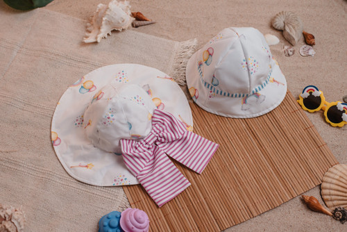 Meia Pata Sun Hat - Rainbows - MP030SS25 - Kiddie Boutique By Claire