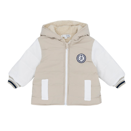 Blues Baby BB2237 Boys Beige Winter Jacket - Kiddie Boutique By Claire