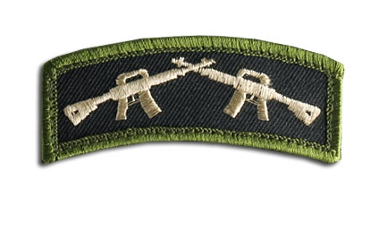 Crossed Rifles Hook & Loop Morale Patch