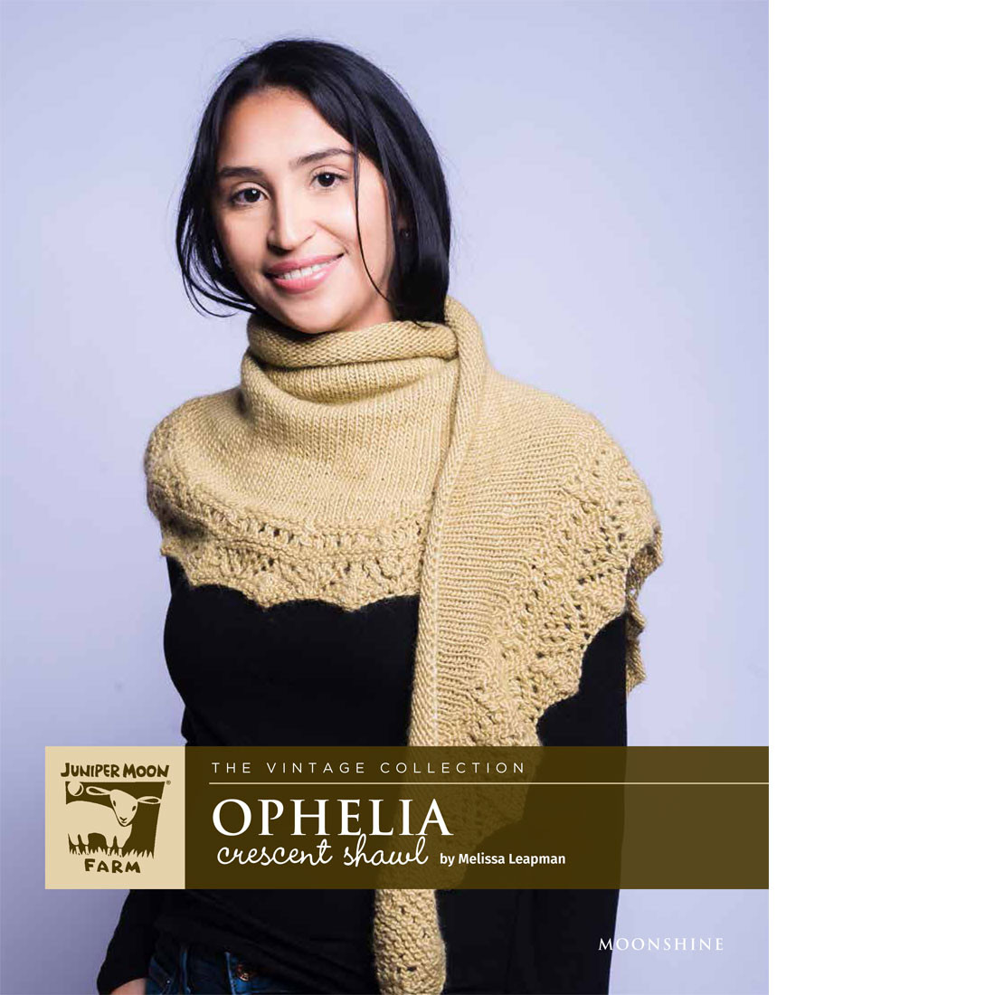 Juniper Moon Ophelia Shawl Pattern - Worsted Weight Yarn