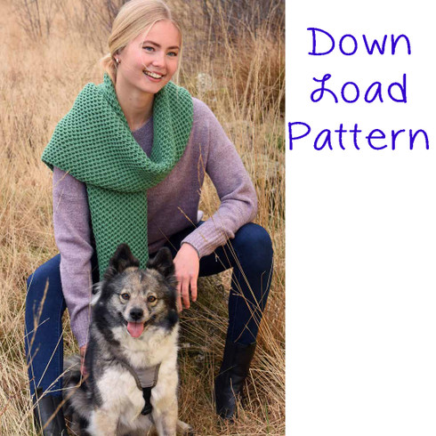 Queensland Yarns Falkland Chunky Bonnie Scarf Pattern