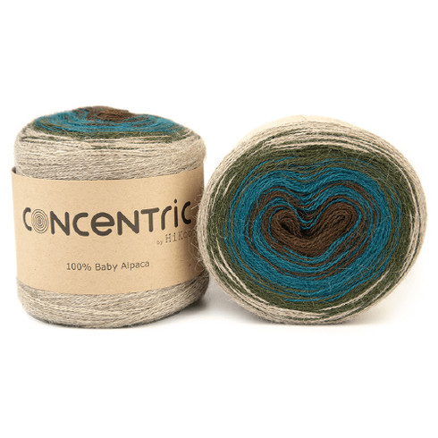 HiKoo Yarns - Concentric Gradient - Pacific Coast 1039