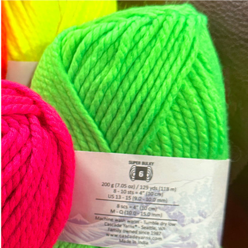Cascade Yarns - Pacific Bulky - Neon Green 199