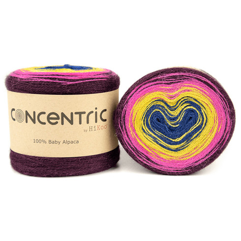 HiKoo Yarns - Concentric Gradient - Jubilee 1040