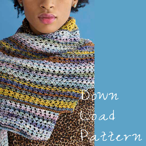 Queensland Collection Yarns Cairns Joanna Shawl Pattern