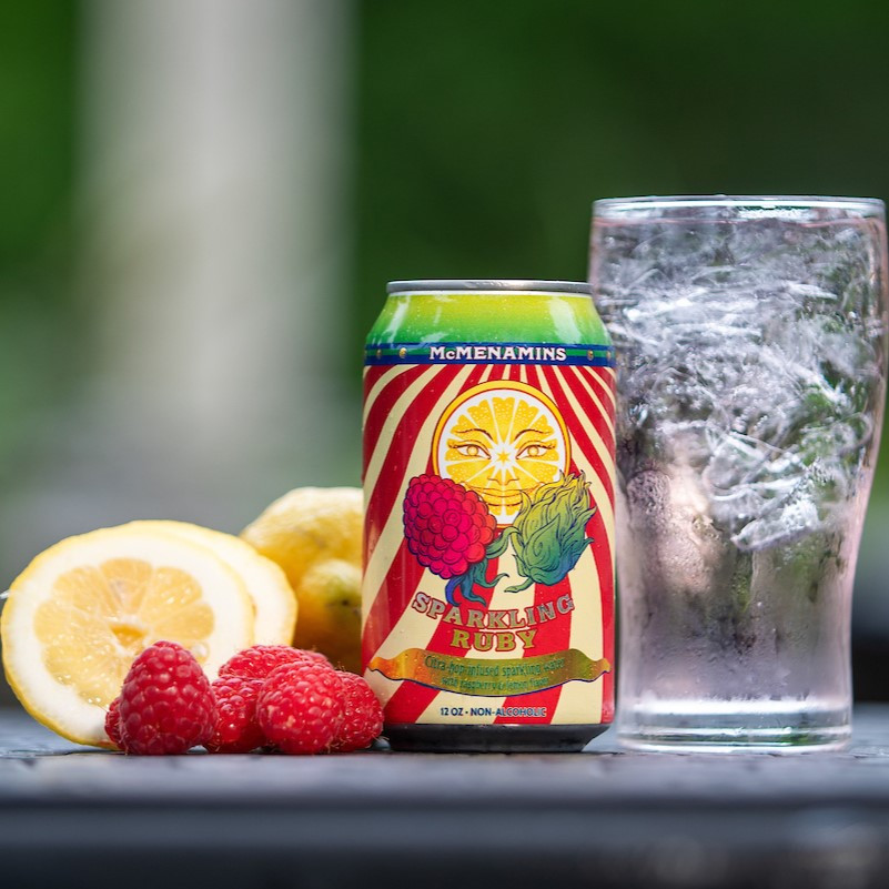Sparkling Ruby Citra Hop Infused Water- Non Alcoholic - McMenamins ...