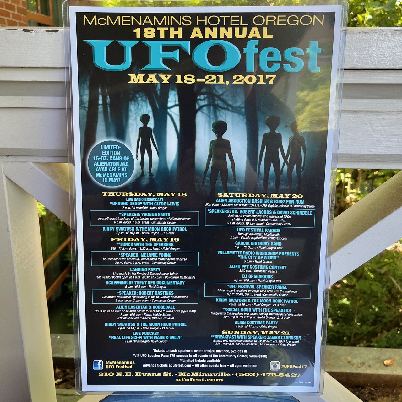 UFO Fest 18th Annual Event Poster - 2017 - McMenamins Online Shop