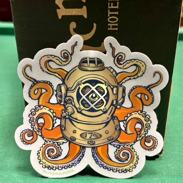 Kraken Vinyl Sticker - McMenamins Online Shop