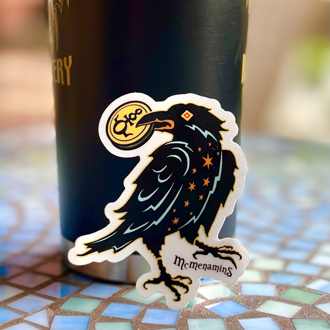 Crow Vinyl Sticker - McMenamins Online Shop