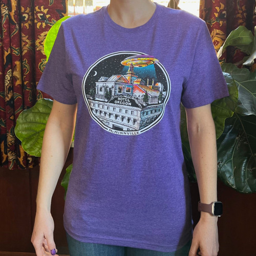 Hotel Oregon UFO Roof Top T-Shirt - McMenamins Online Shop