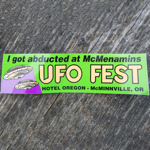 UFO Fest Bumper Sticker 2014 - McMenamins Online Shop