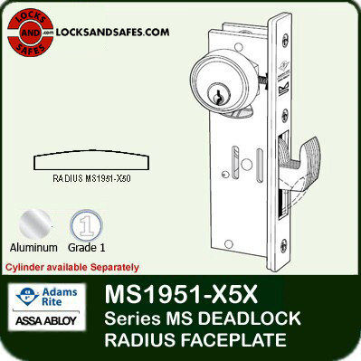 Adams Rite MS1850S Aluminum Door Deadbolt | Storefront Deadbolt