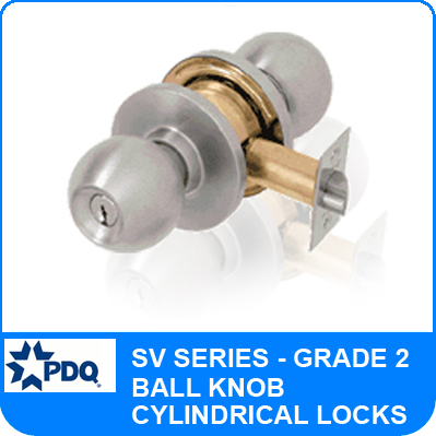 Grade 2 (GR2) Cylindrical Locks from PDQ GP Series.