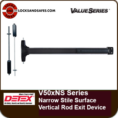 Adams Rite 8200 - Narrow Stile Surface Vertical Rod Exit Device