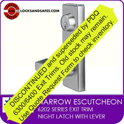 Exit Device Trim with Night Latch | PDQ 6EN03 | For PDQ 6202