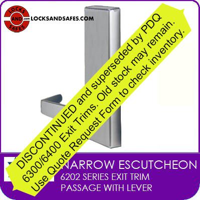 PDQ Exit Trim | Passage Function | PDQ 6202 Exit Device
