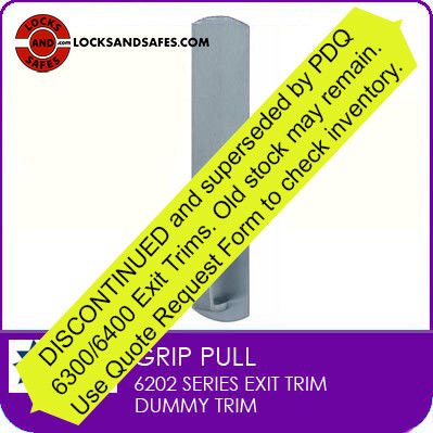 PDQ Exit Trim | Grip Pull Trim | PDQ 6202 Narrow Stile Exit Device