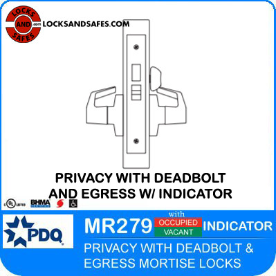 PDQ MR279 Mortise Lock | Mortise Door Hardware | PDQ Lock
