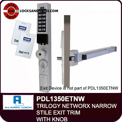 Alarm Lock Trilogy PDL1350ET - NARROW STYLE EXIT LOCK