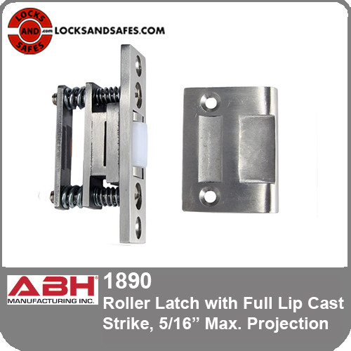 ABH 1890 Roller Latch with Full Lip Cast Strike - 5/16” Projection