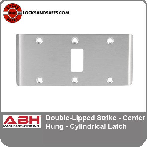 ABH Double-Lipped Strike Center Hung For Cylindrical Latch