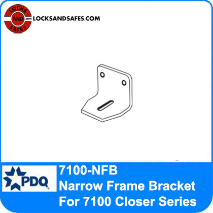 PDQ Narrow Frame Bracket for 7100 Closer | PDQ 7100-NFB
